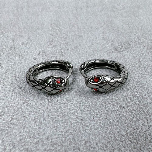 Vintage Eyes Python Earrings - WOLFHA